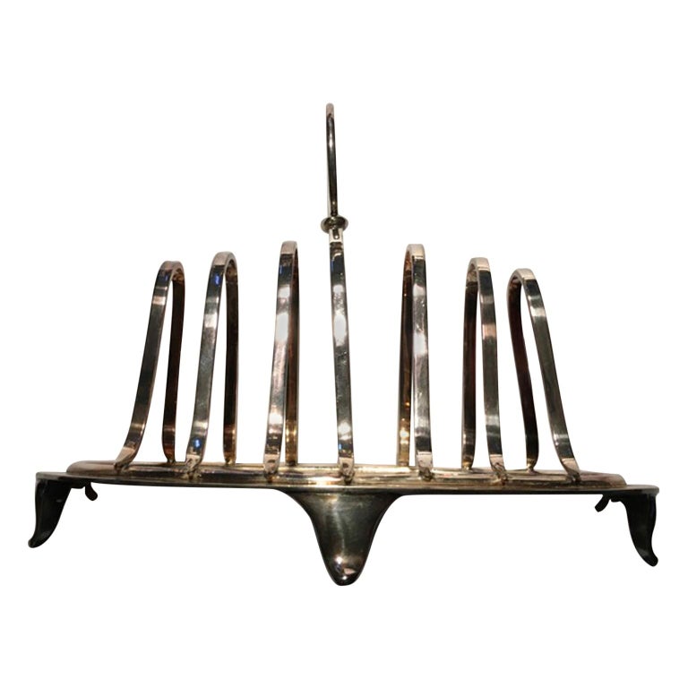 England Late 18th Century Regency Sterling Silver Toast Rack For Sale ...