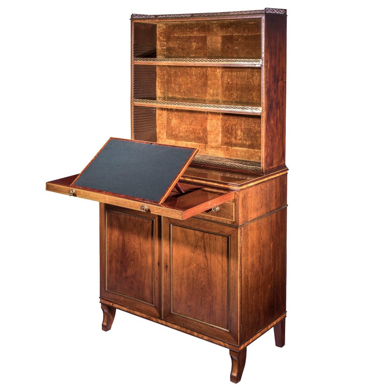 English 18th Century Georgian Regency Small Secretary Chiffonier ...