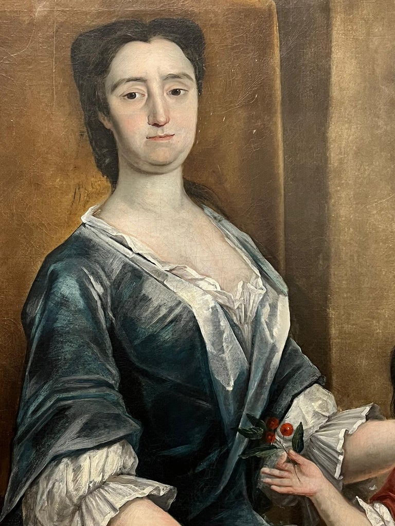 English 18th Century - Huge 18th Century English Aristocracy Portrait ...