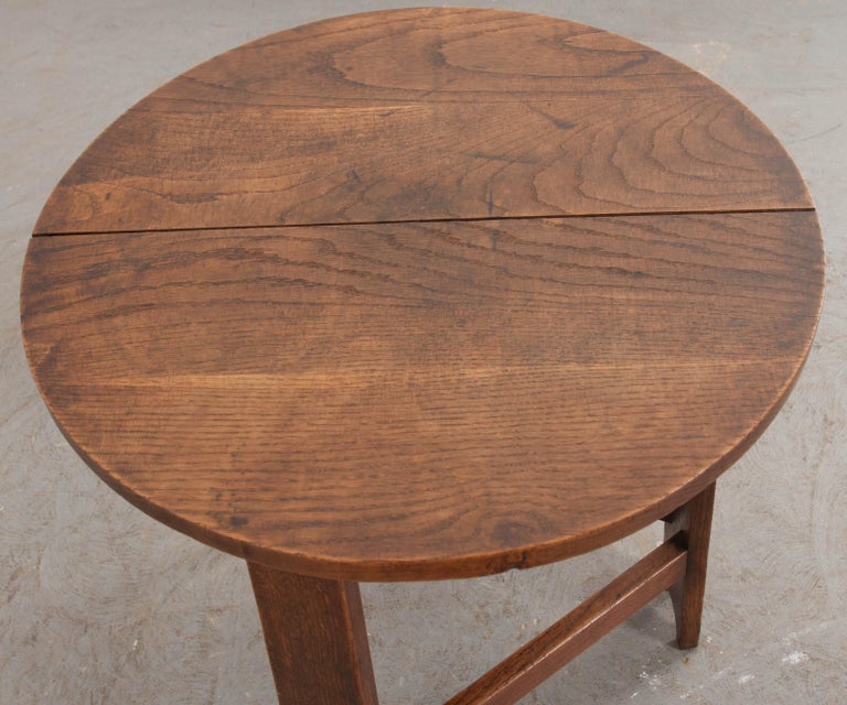 English 19th Century Arts and Crafts Oak Cricket Table at 1stDibs