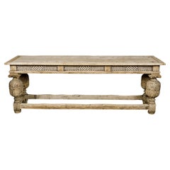 Scottish Bleached Oak Console For Sale at 1stDibs