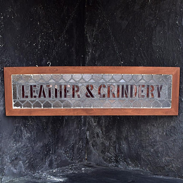 English 19th Century Bootmakers Trade Signage Stain Glass at 1stDibs ...
