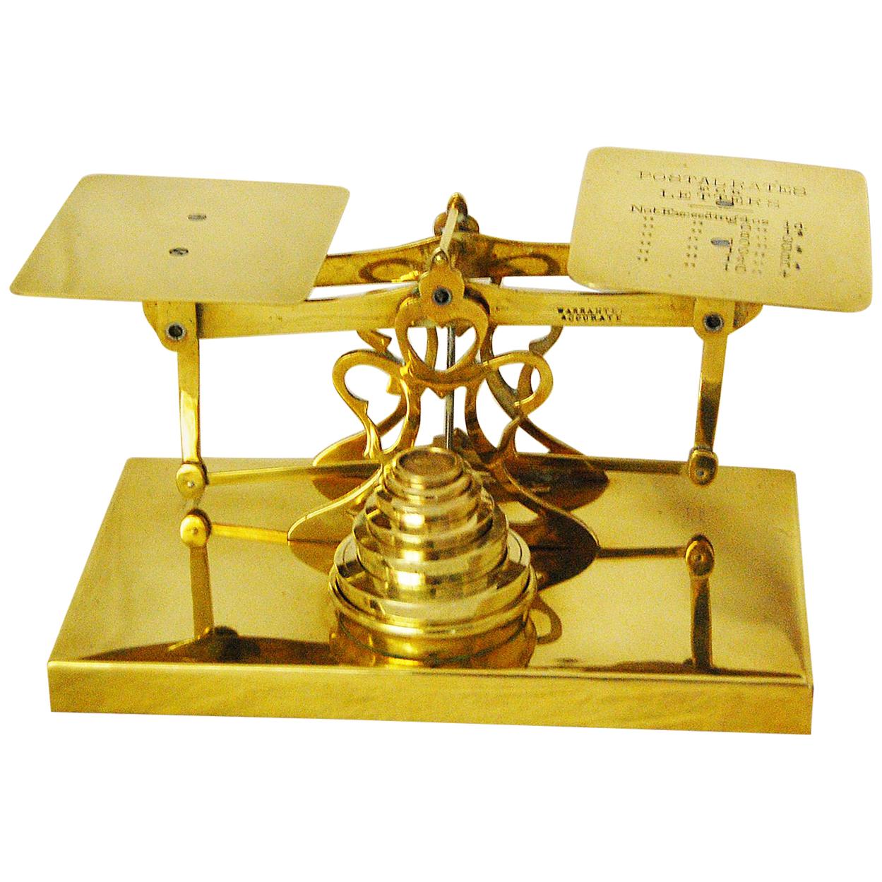 19th Century French Brass Scale at 1stDibs
