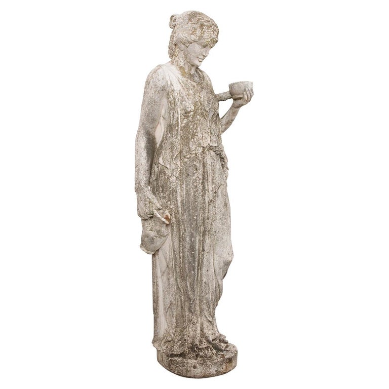 English 19th Century Classical Statue of Hebe at 1stDibs