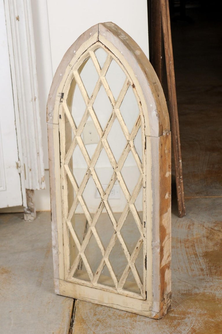 English 19th Century Gothic Revival Broken Arch Church Window with ...