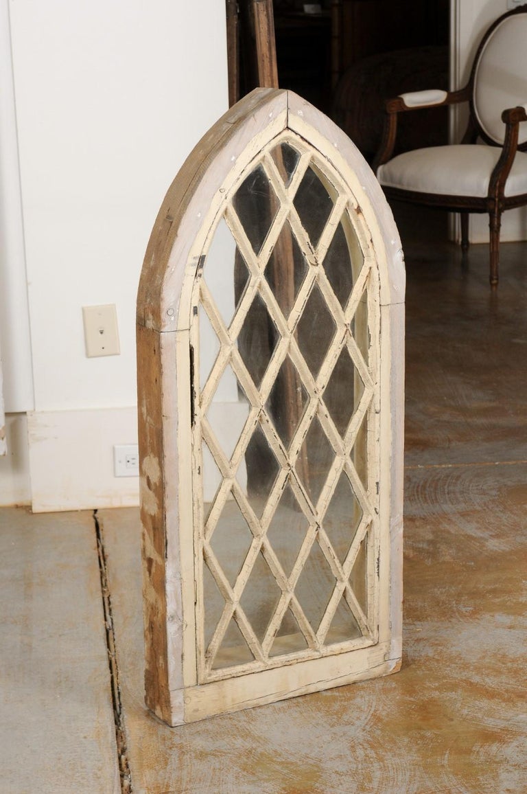 English 19th Century Gothic Revival Broken Arch Church Window with ...