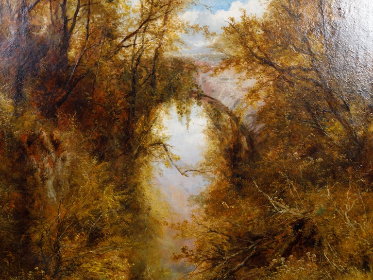 English 19th Century Landscape Painting by William Widgery of Lydford ...