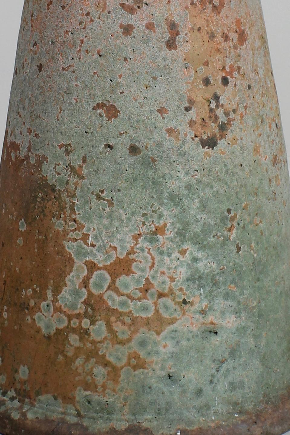 English 19th Century Lichen Encrusted Terracotta Rhubarb Forcer at 1stDibs