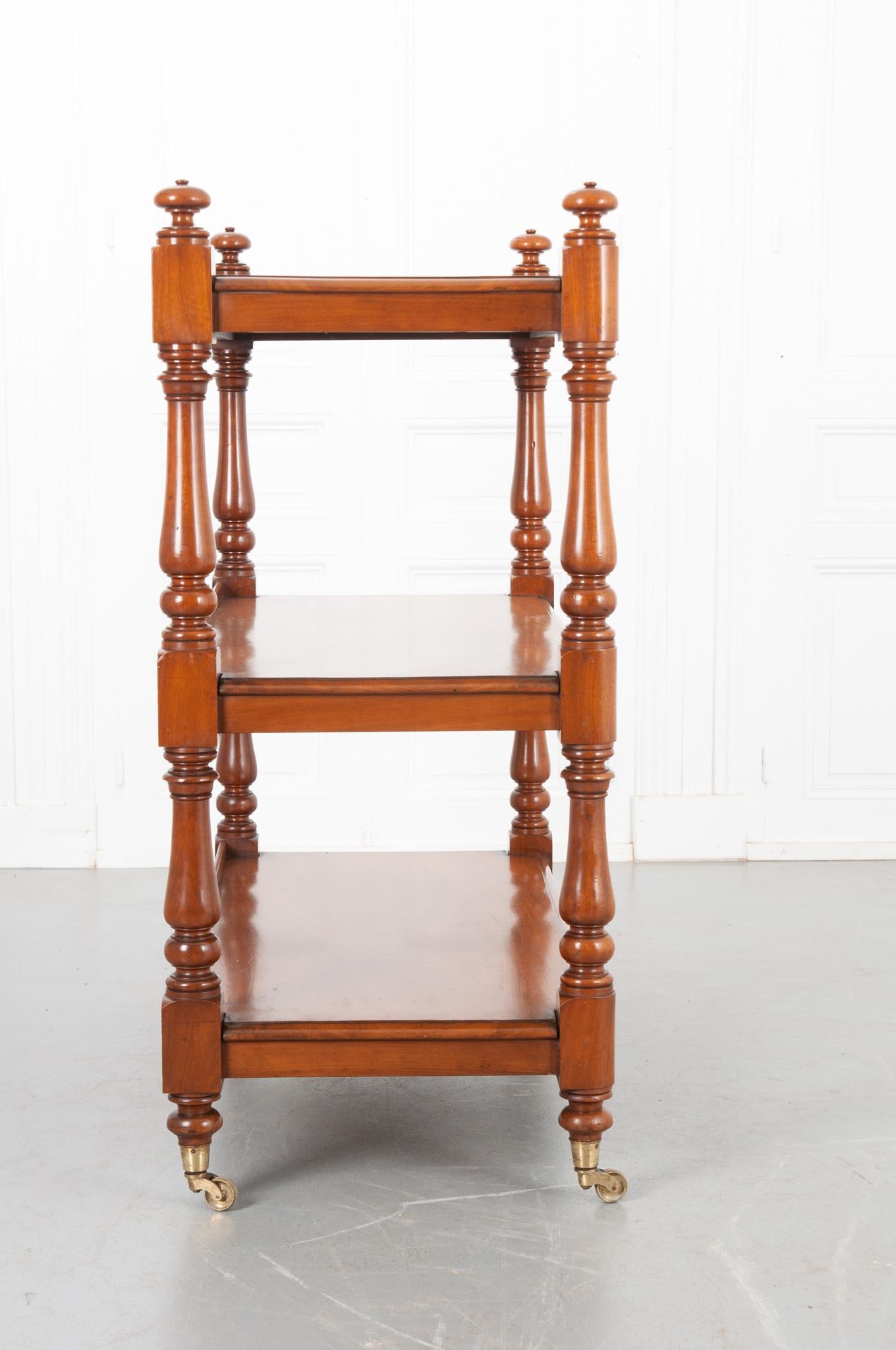 English 19th Century Mahogany Tea Trolley at 1stDibs