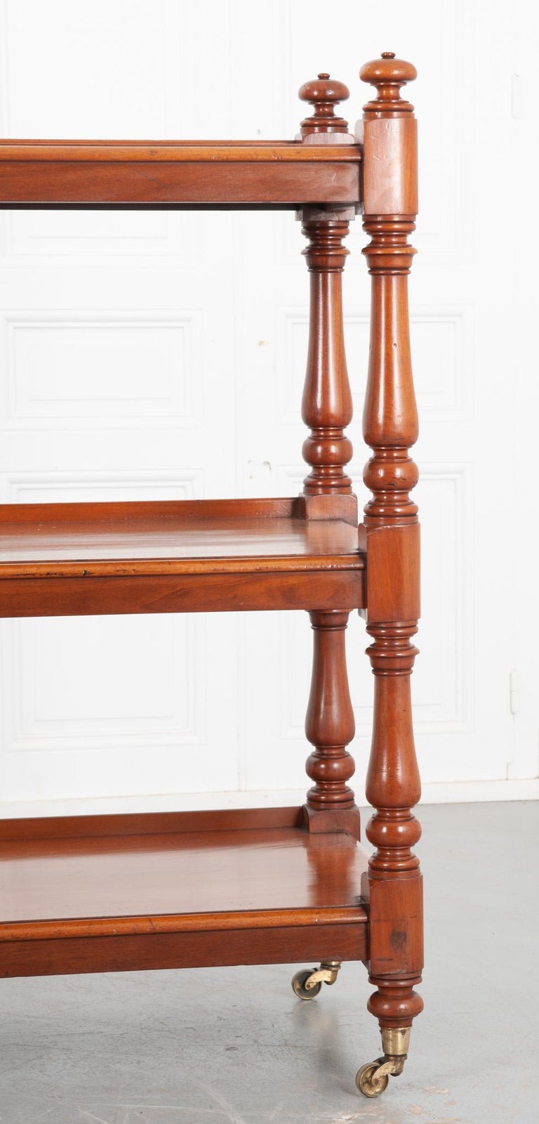 English 19th Century Mahogany Tea Trolley at 1stDibs