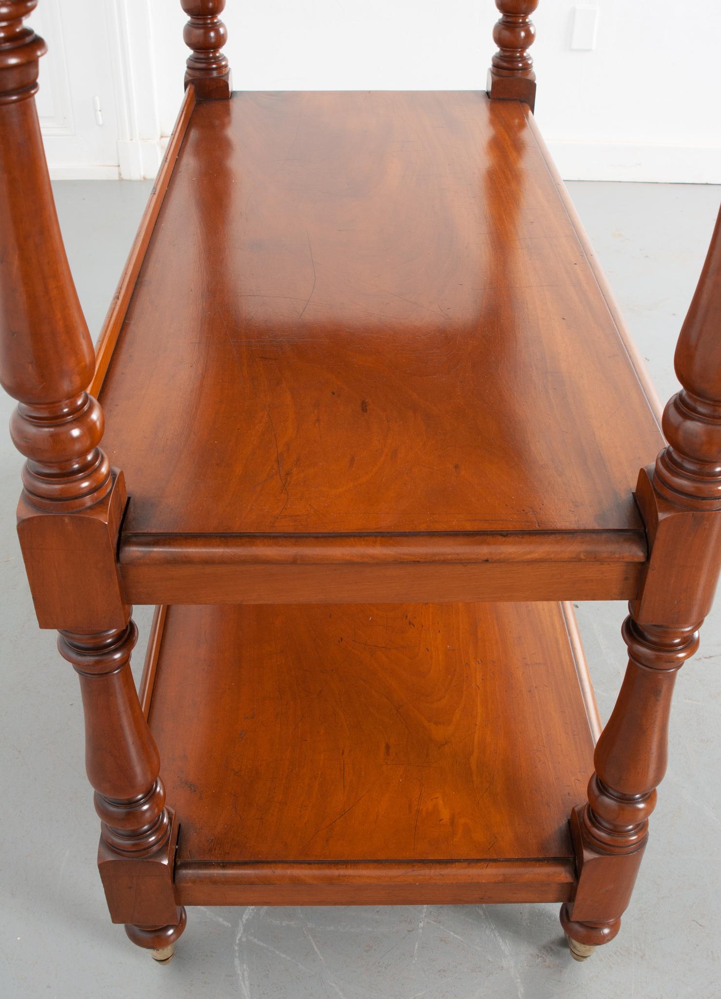 English 19th Century Mahogany Tea Trolley at 1stDibs