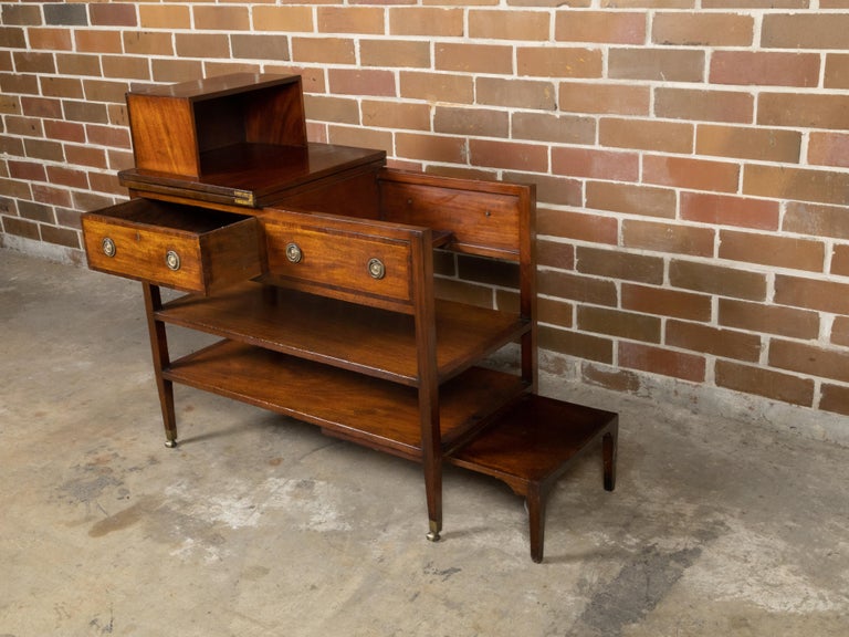 English 19th Century Metamorphic Table with Lift Top, Drawers and ...