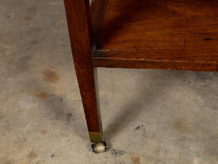 English 19th Century Metamorphic Table with Lift Top, Drawers and ...