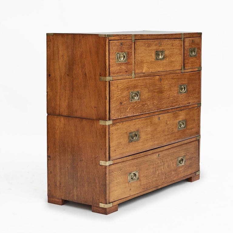 English 19th Century Military Campaign Chest For Sale at 1stDibs