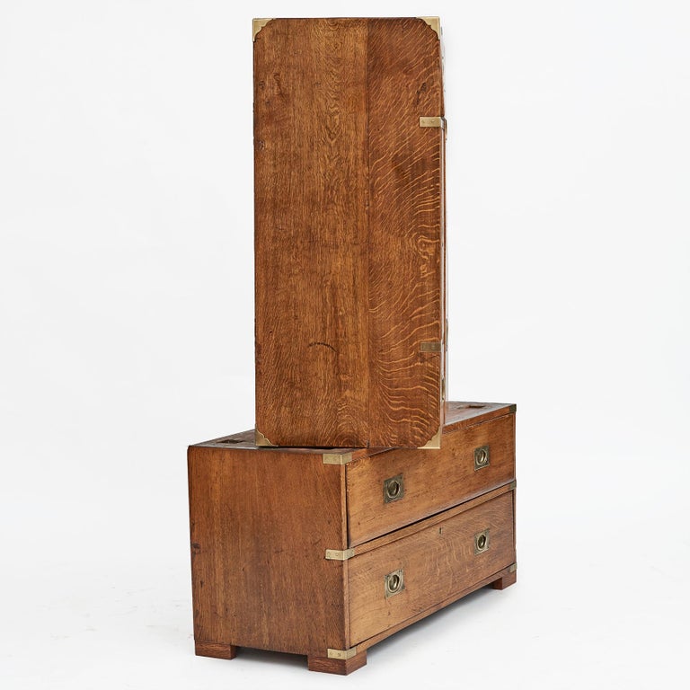 English 19th Century Military Campaign Chest For Sale at 1stDibs