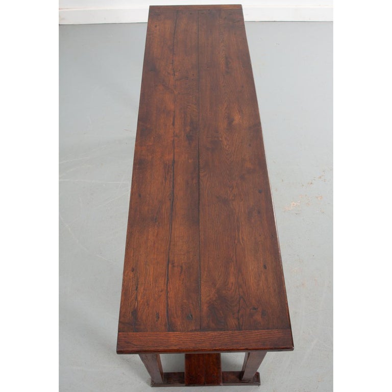 English 19th Century Oak Server at 1stDibs