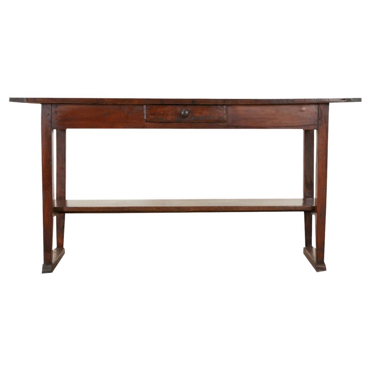 19thC English Oak Bank Cashiers Table For Sale at 1stDibs