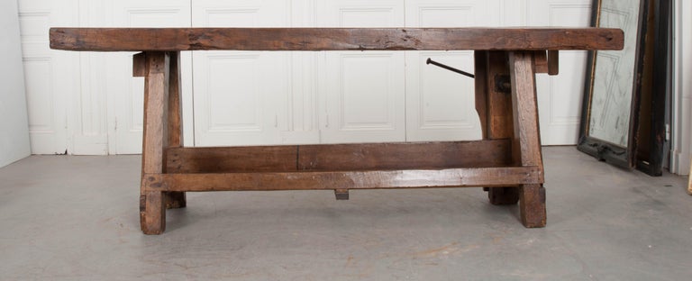English 19th Century Oak Workbench at 1stDibs