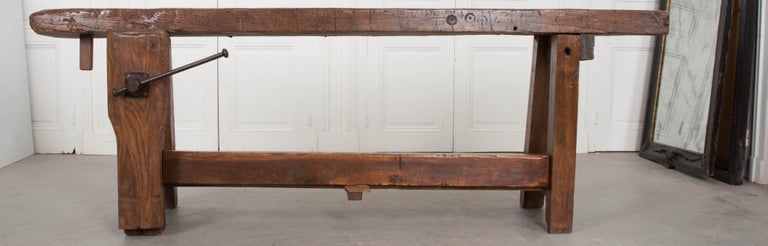 English 19th Century Oak Workbench at 1stDibs