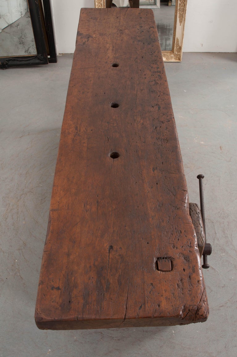English 19th Century Oak Workbench at 1stDibs