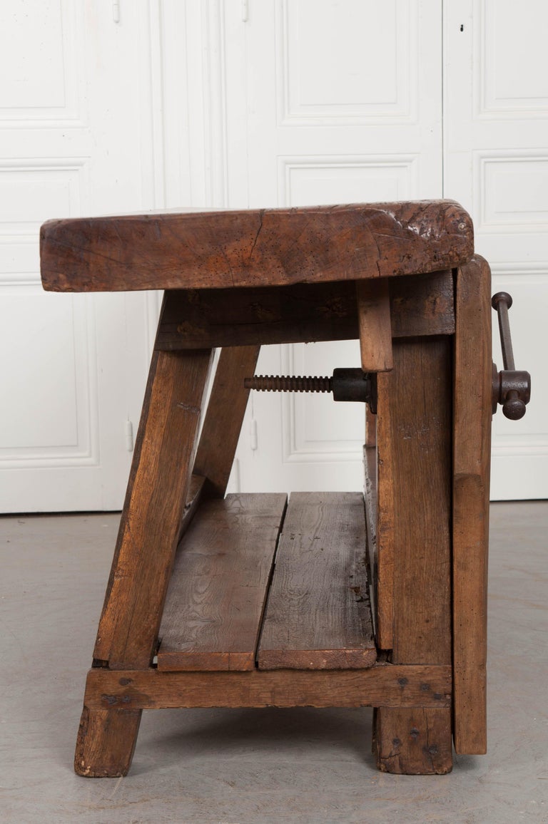 English 19th Century Oak Workbench at 1stDibs