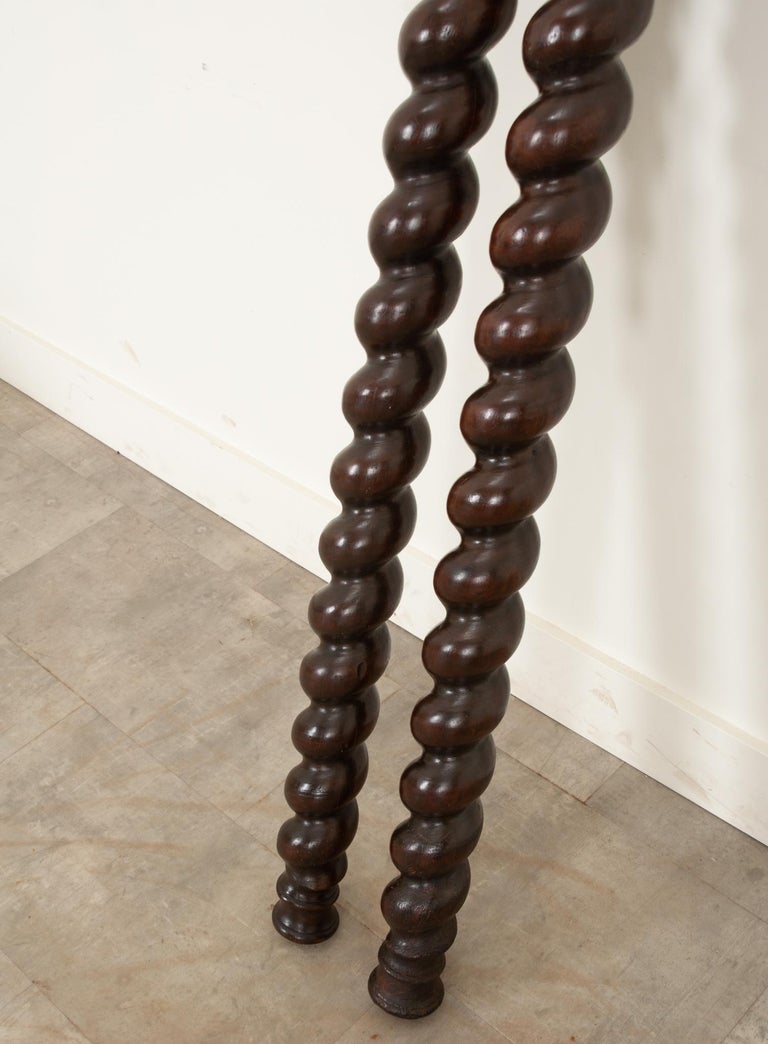 English 19th Century Pair of Barley Twist Columns For Sale at 1stDibs