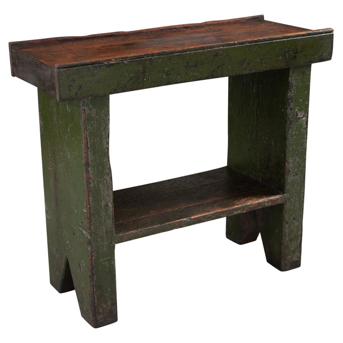 Yew Wood Slab Bench, English, 19th Century at 1stDibs