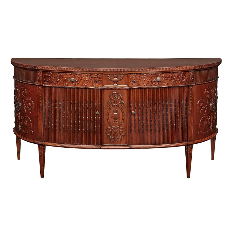 English 19th Century Regency Mahogany Sideboard Buffet For Sale at 1stDibs