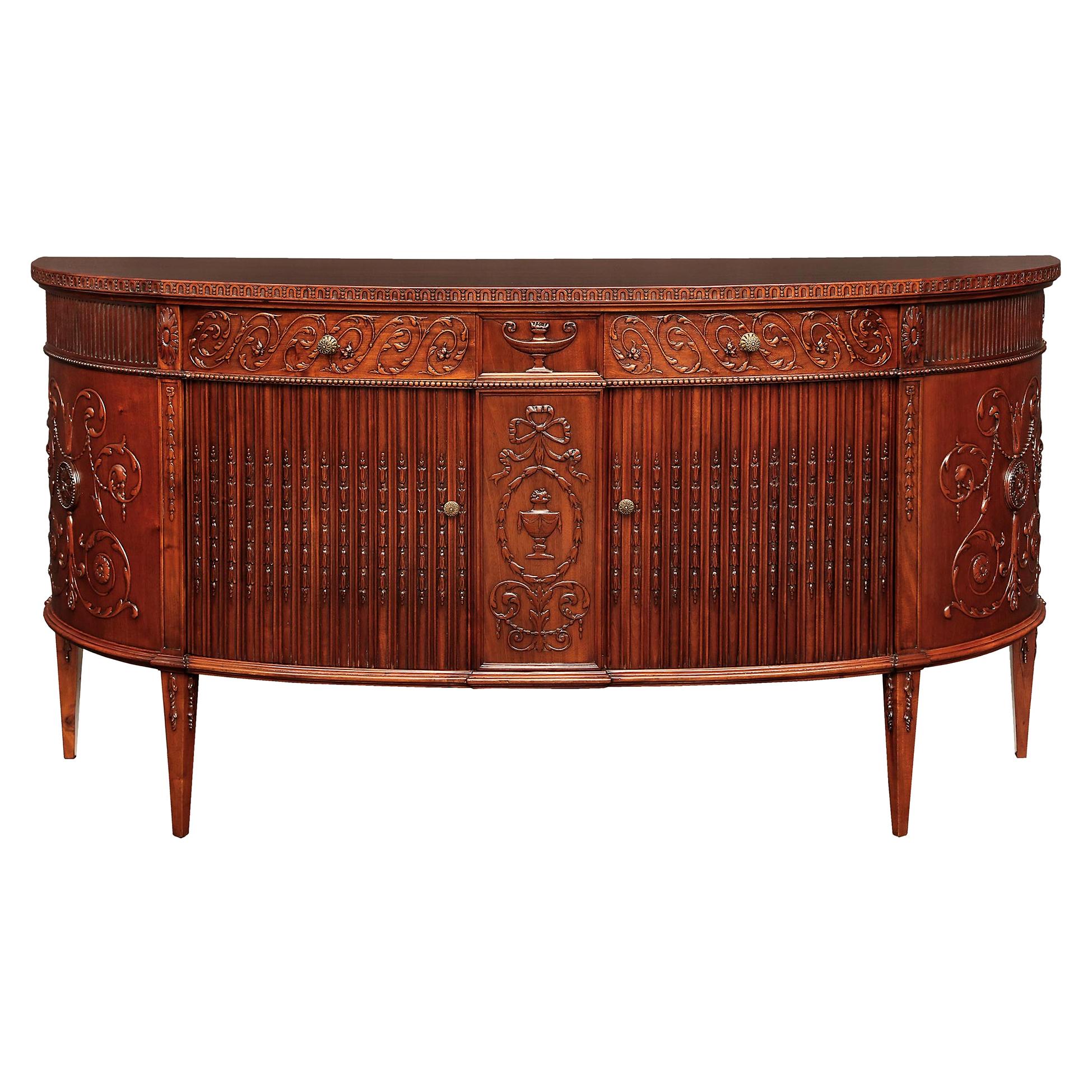 19th Century Carved Padouk Colonial Anglo Indian Sideboard Buffet at ...