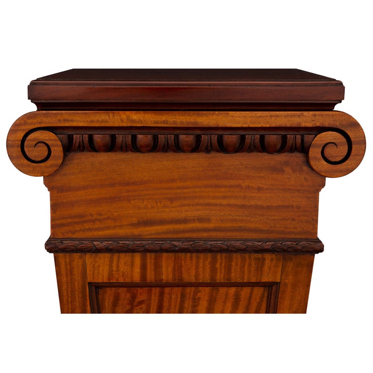 English 19th Century Regency Style Satinwood Pedestal Column For Sale ...