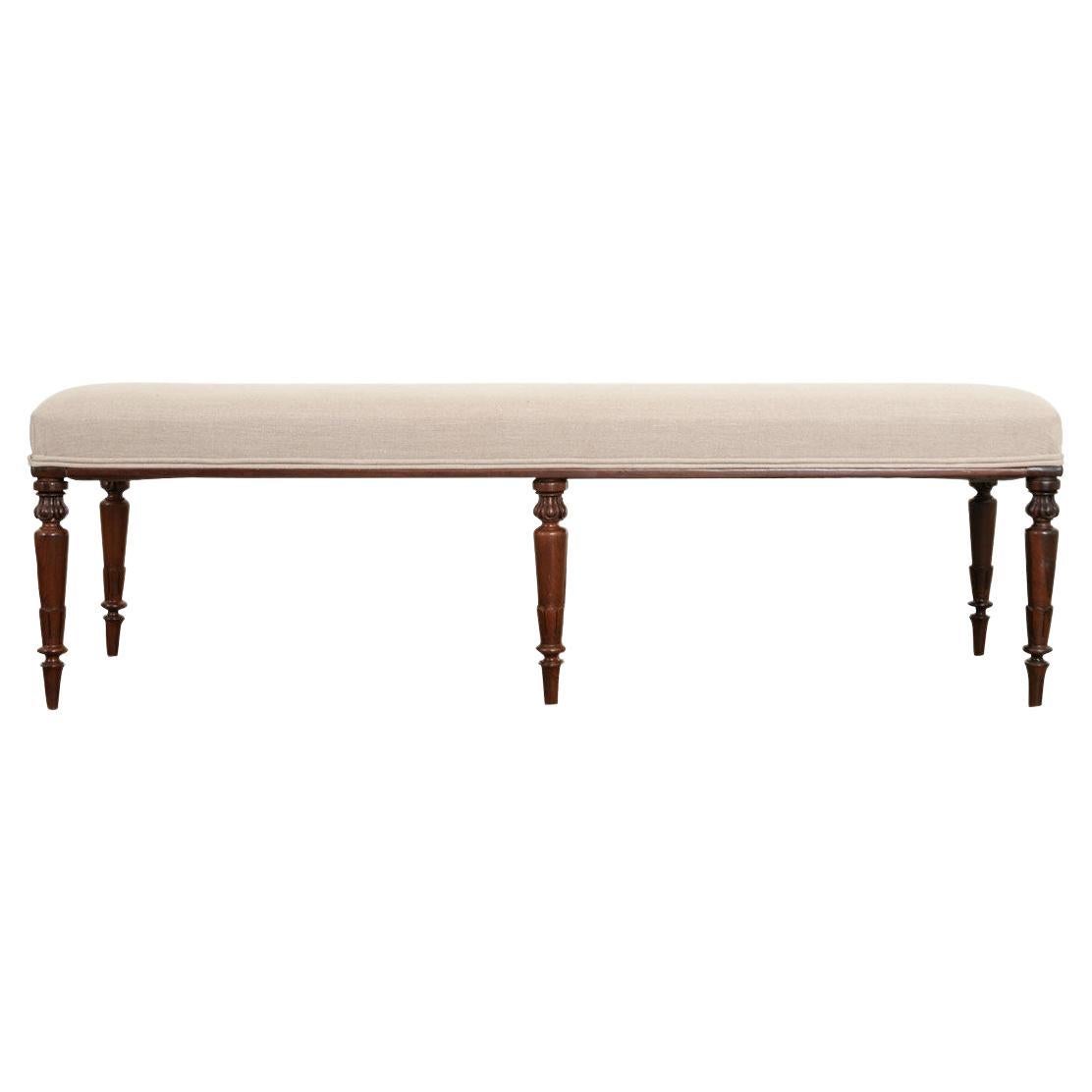 19th Century English Chesterfield Bench at 1stDibs