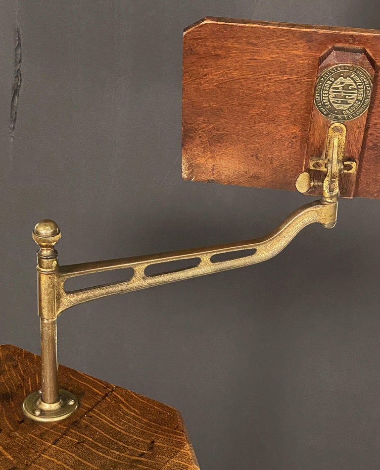 English Adjustable Floor-Standing Book Lectern or Reading Stand For ...