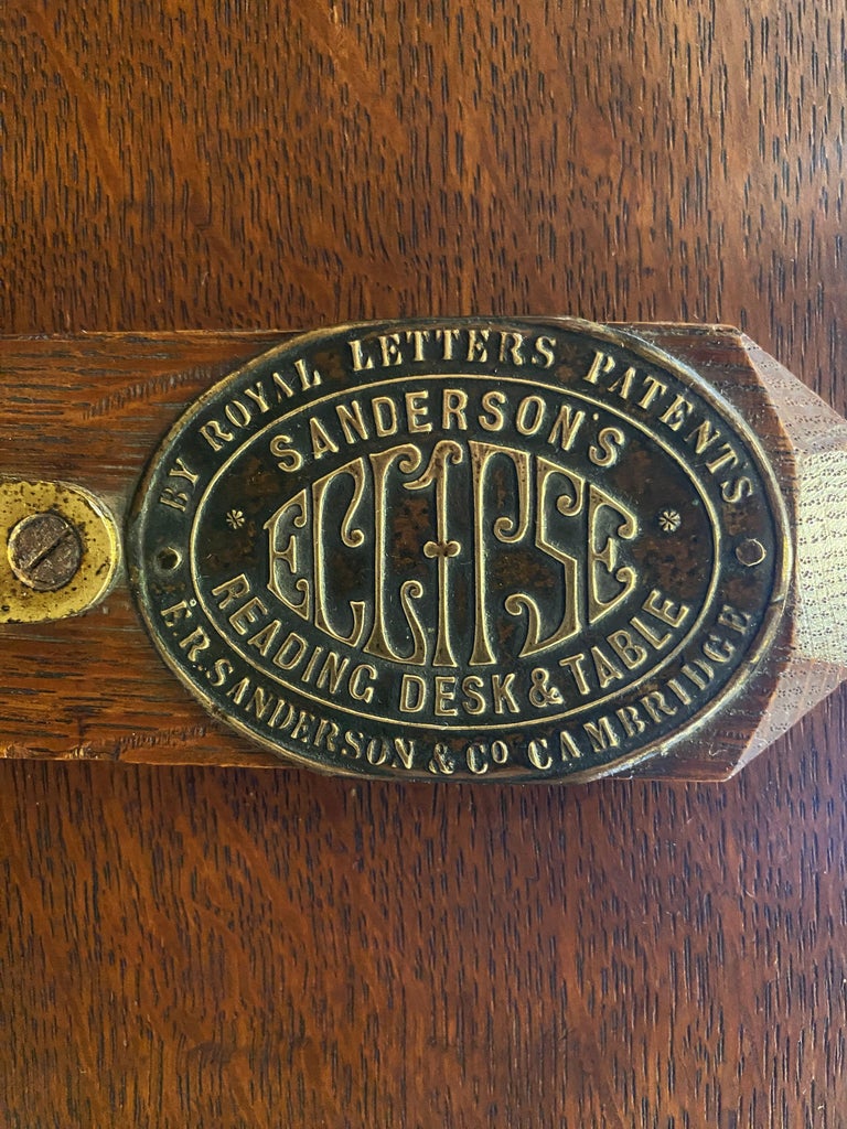 English Adjustable Floor-Standing Book Lectern or Reading Stand For ...