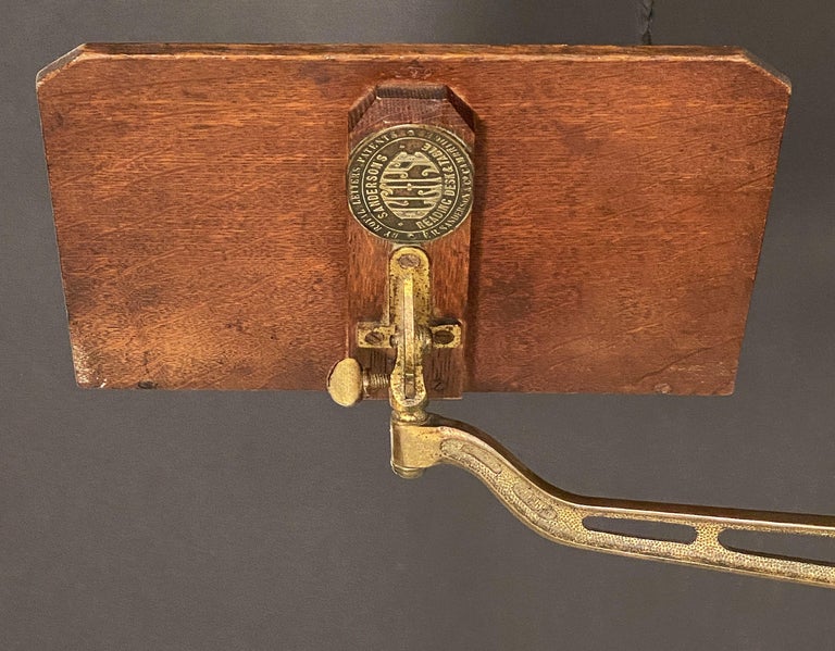 English Adjustable Floor-Standing Book Lectern or Reading Stand For ...