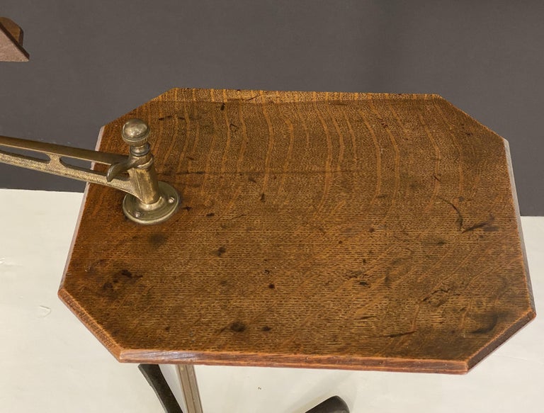 English Adjustable Floor-Standing Book Lectern or Reading Stand For ...