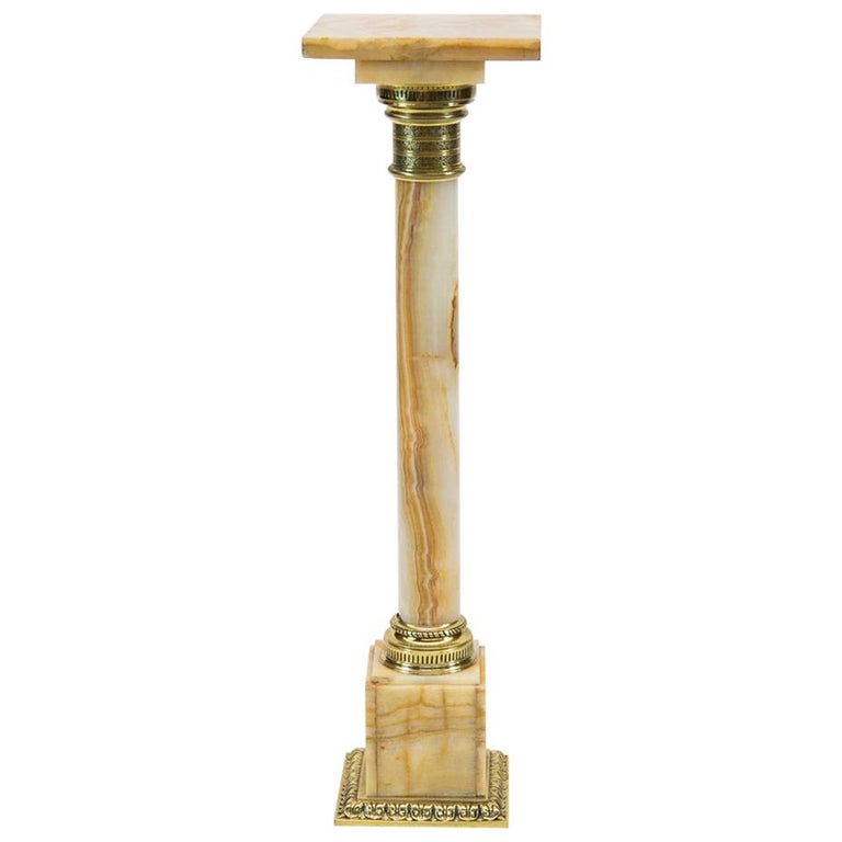 English Alabaster Pedestal For Sale at 1stDibs | pedestal in english ...