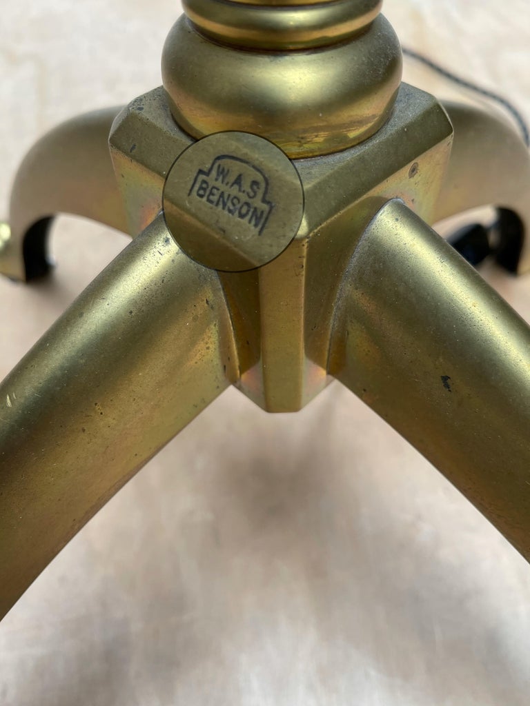 W.A.S. Benson, Antique and Stylish Arts and Crafts Floor Lamp in Bronze ...