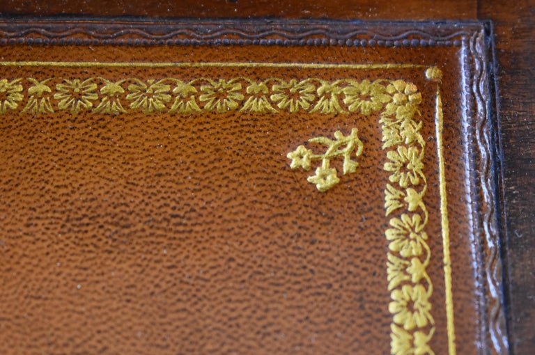 English Antique Edwardian Mahogany Writing Table at 1stDibs