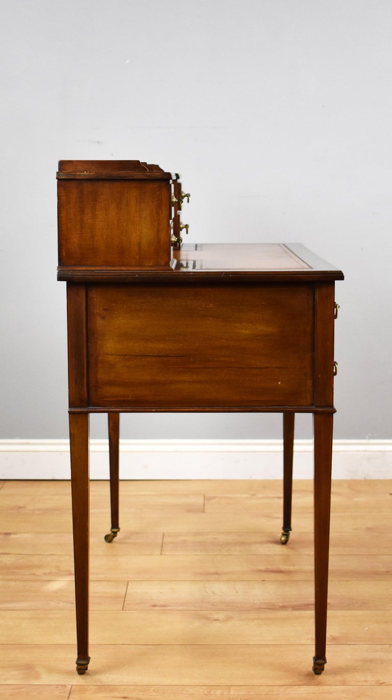English Antique Edwardian Mahogany Writing Table at 1stDibs