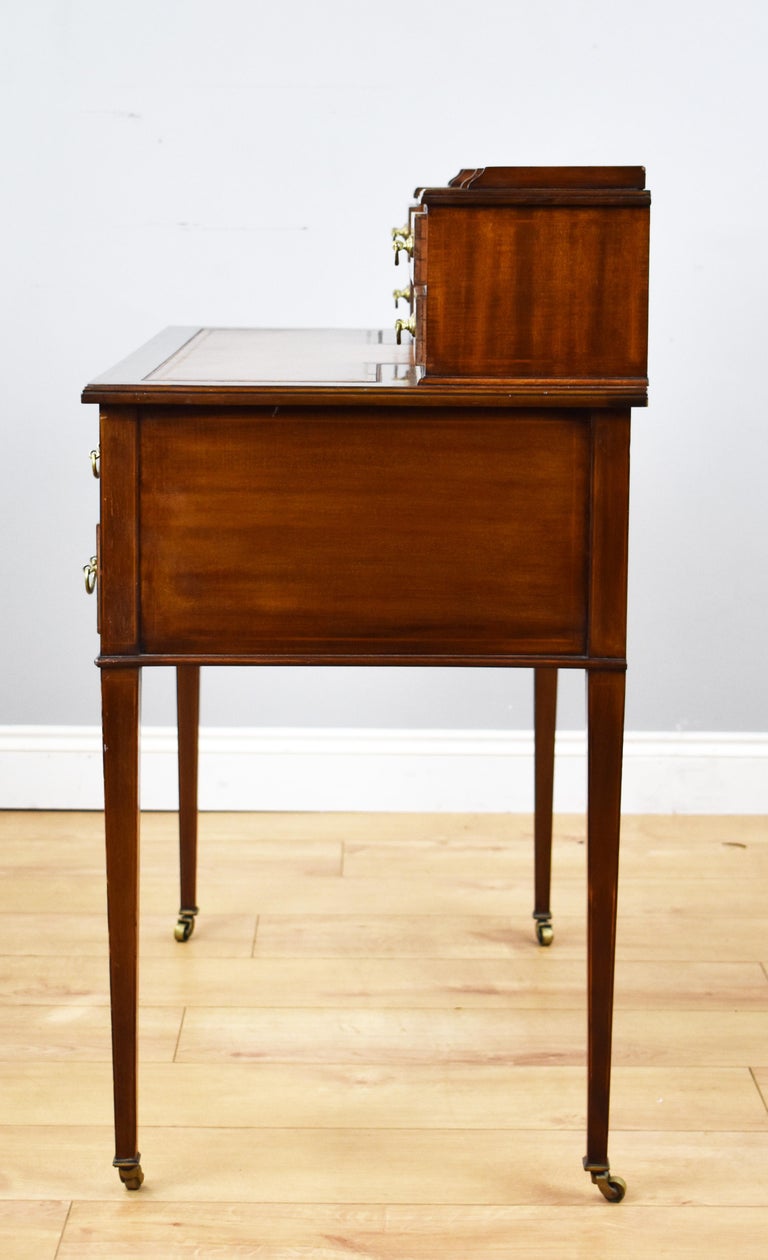 English Antique Edwardian Mahogany Writing Table at 1stDibs
