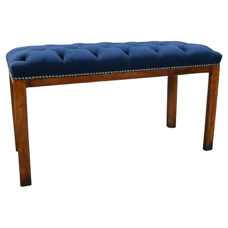 English antique Georgian window seat stool For Sale at 1stDibs