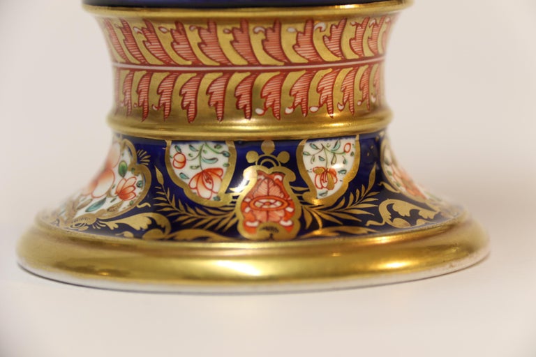 English Antique Spode Porcelain Vase with Hand Painted Imari Style ...
