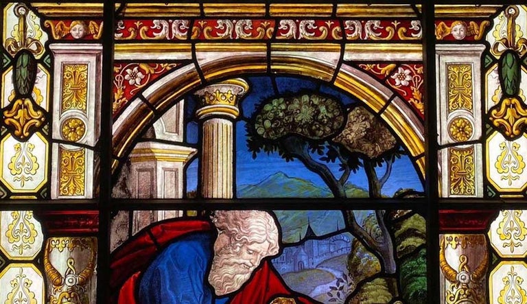 English Antique Stained Glass Window Depicting The Prodigal Son at ...