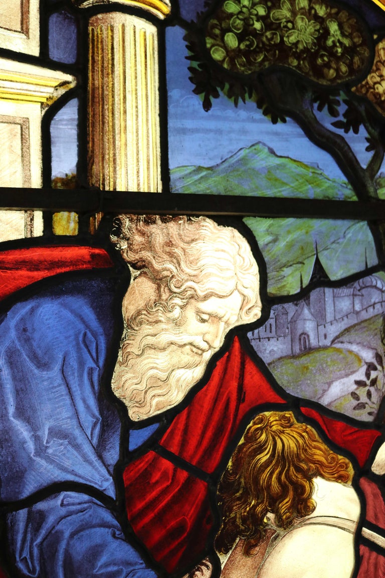 English Antique Stained Glass Window Depicting The Prodigal Son at ...