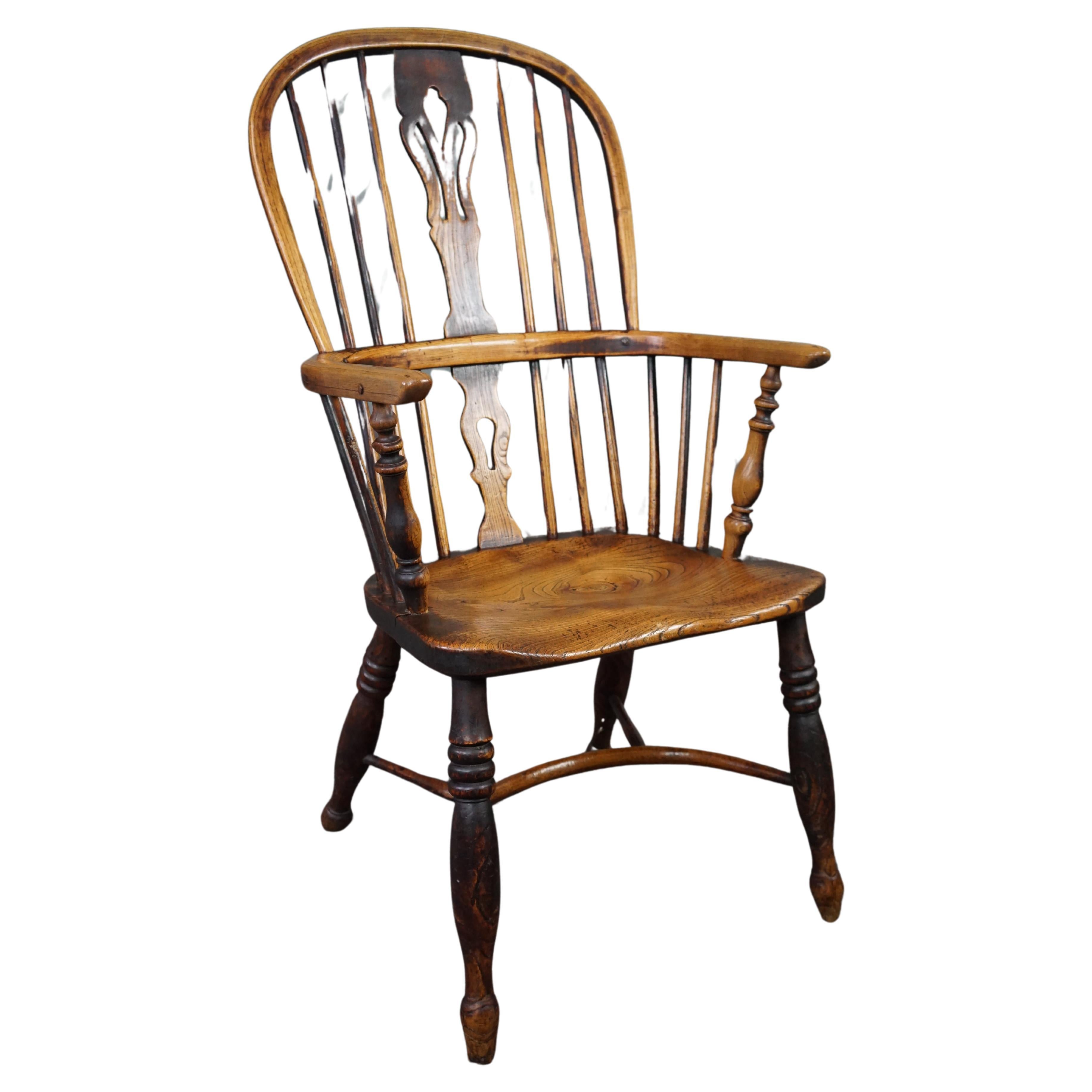 English antique Windsor armchair/chair, Fred Walker Rockley, High Back ...