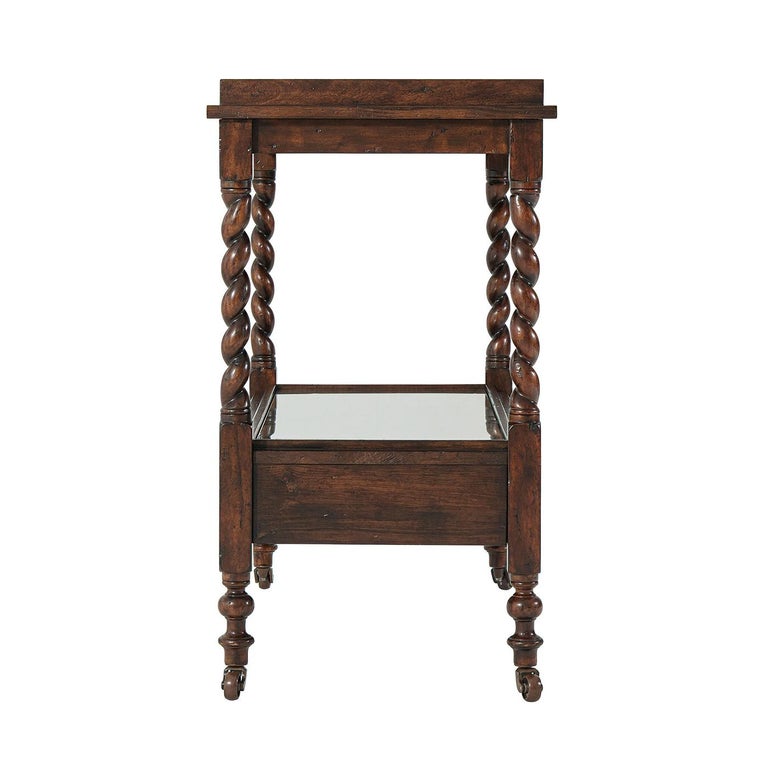 English Antiqued Serving Table For Sale at 1stDibs