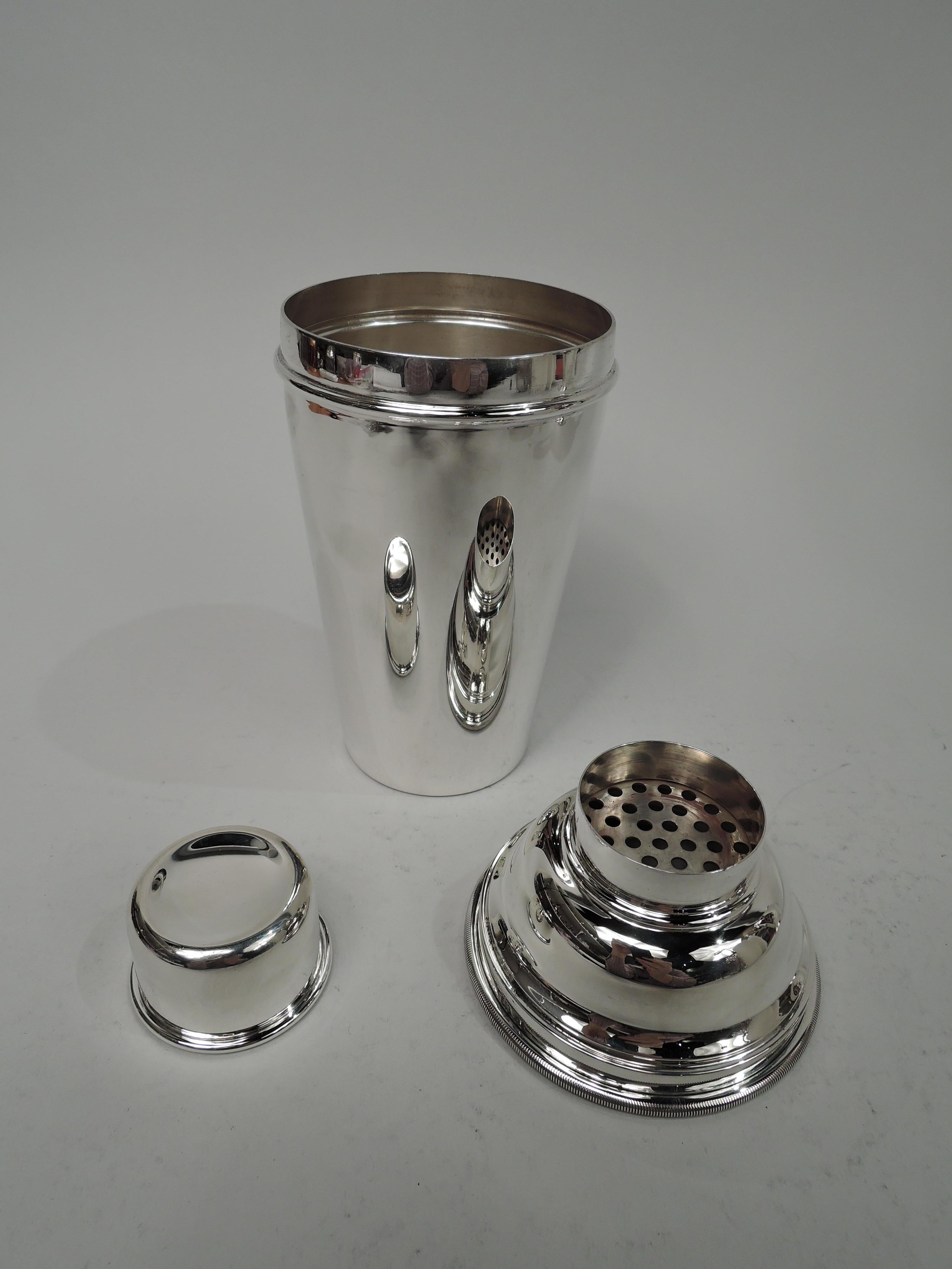 English Art Deco Between-the-wars Sterling Silver Cocktail Shaker For ...