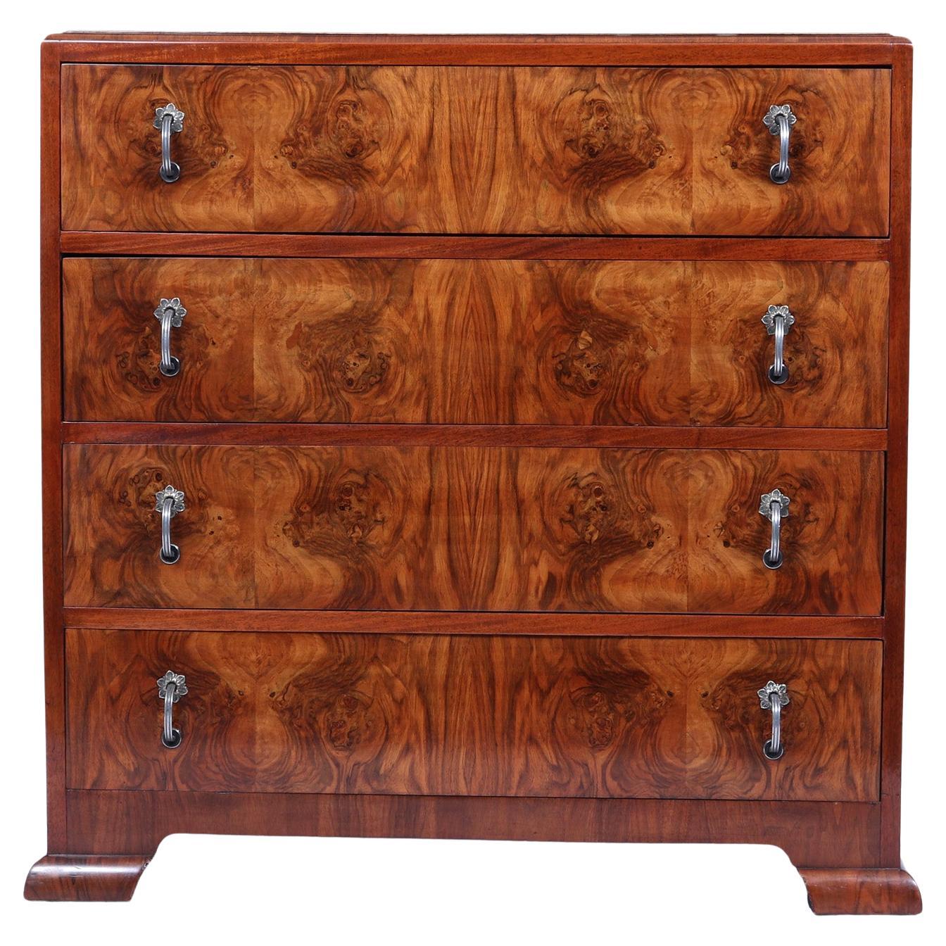 English Art Deco Chest of Drawers For Sale at 1stDibs