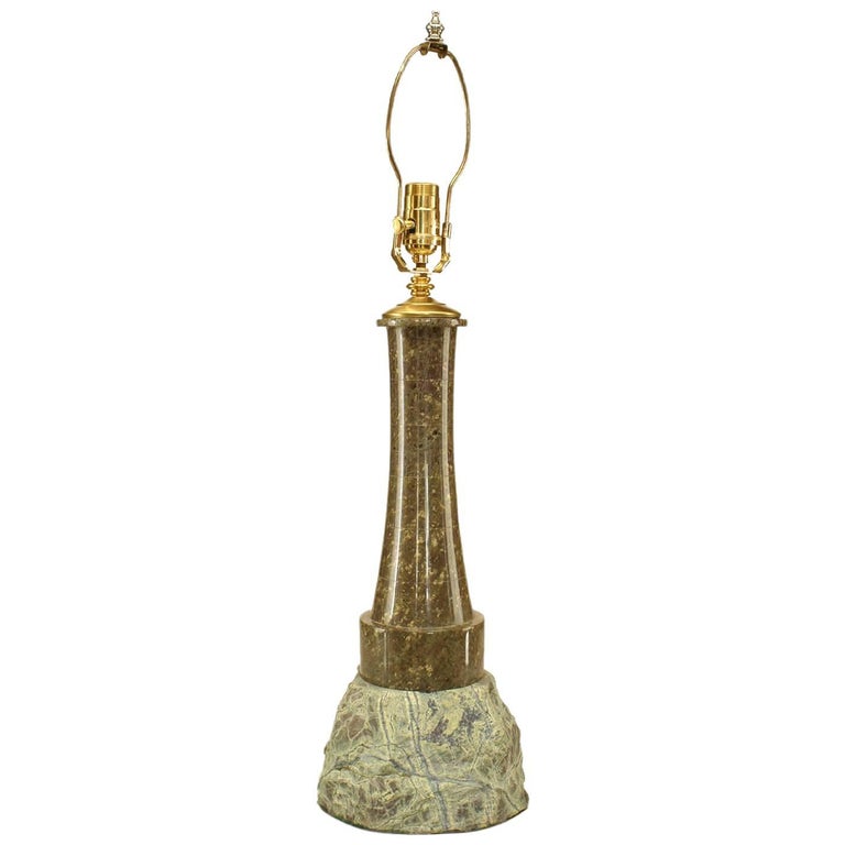 English Art Deco Cornwall Stone Lighthouse Table Lamp For Sale at 1stDibs