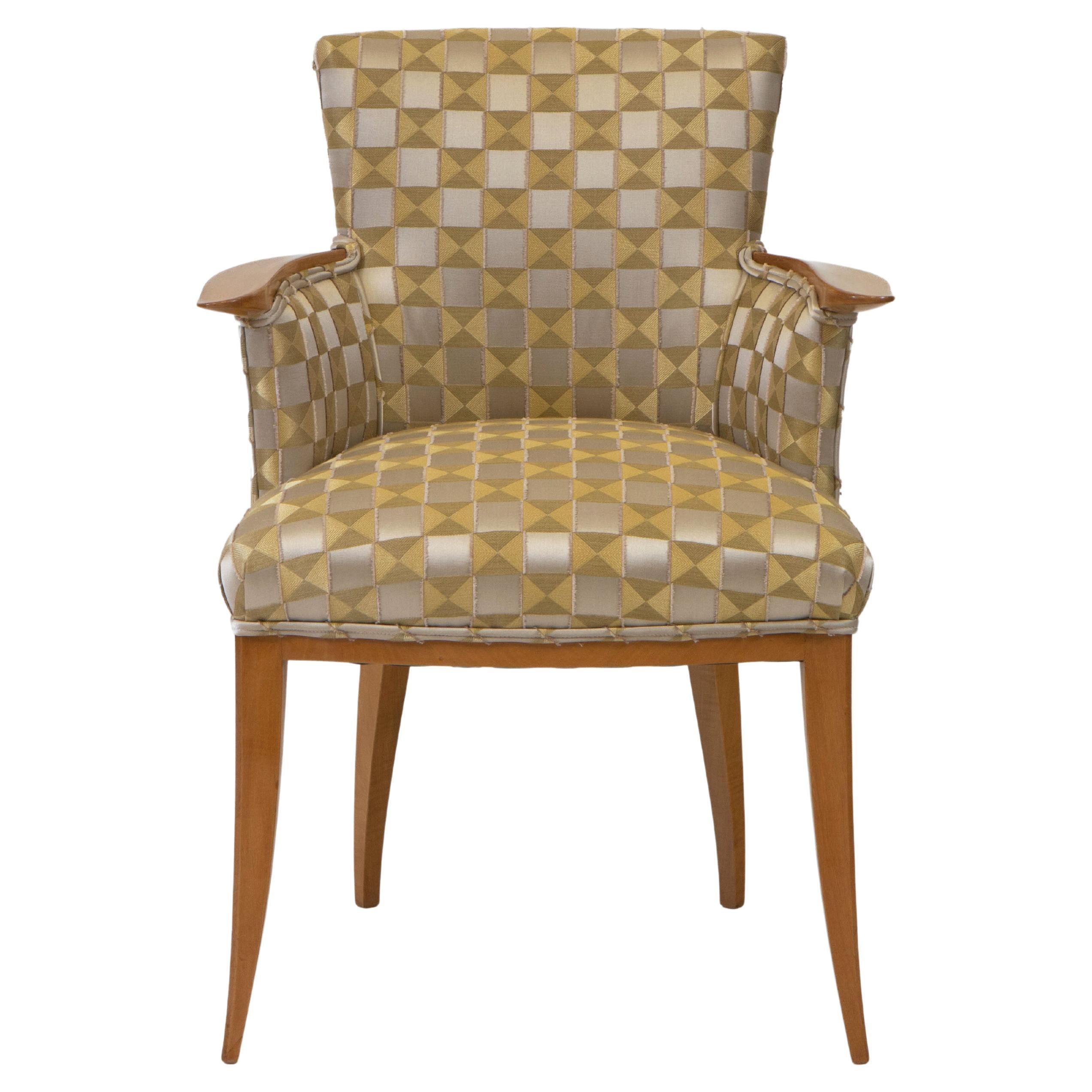 Shaw Walker Aluminum and Maple Office Armchair at 1stDibs | shaw walker ...